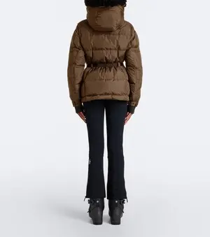 Moncler Salastrains Belted Ski Jacket - Brown