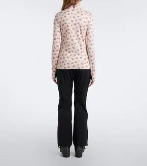 Moncler Floral Turtleneck Ski Top