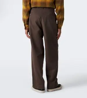A.PRESSE Cotton Twill Wide-leg Pants