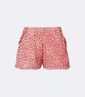 Posse Elise Polka-dot Ruffled Shorts