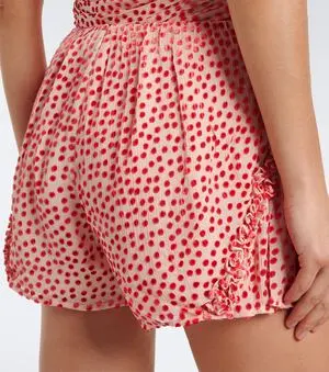 Posse Elise Polka-dot Ruffled Shorts