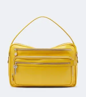Acne Studios Camero Camera Leather Shoulder Bag - Yellow