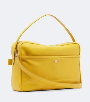 Acne Studios Camero Camera Leather Shoulder Bag - Yellow