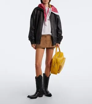 Acne Studios Camero Camera Leather Shoulder Bag - Yellow