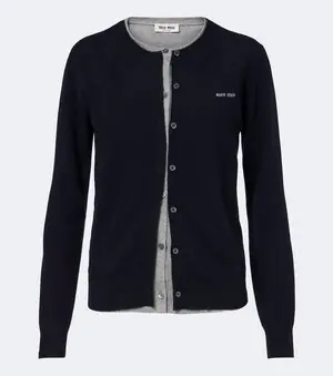 Miu Miu Layered Cashmere Cardigan