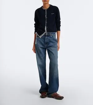 Miu Miu Layered Cashmere Cardigan