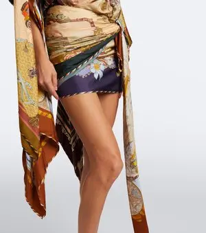 Zimmermann Valiant Draped Silk Minidress