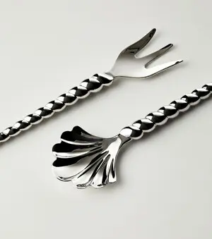 L'Objet X Jessica Mccormack Stainless Steel Serving Set - Silver