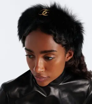 Gucci Double G Shearling Headband