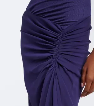 Christopher Esber Gathered Faille Gown - Blue