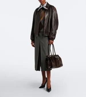 Prada Bonnie Large Corduroy Shoulder Bag