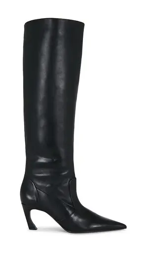 Schutz Lexi Mid Slouch Boot - Black
