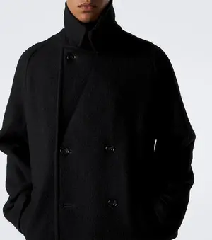 LEMAIRE Double-breasted Wool And Alpaca Coat
