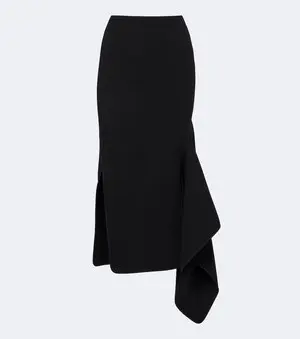 Maticevski Gleam Draped Midi Skirt