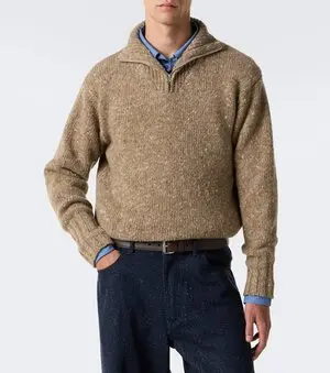 Auralee Wool Half-zip Sweater