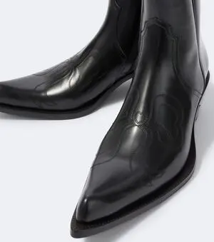 Acne Studios Leather Cowboy Boots