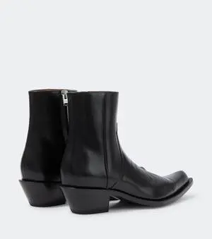 Acne Studios Leather Cowboy Boots