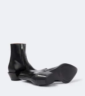 Acne Studios Leather Cowboy Boots