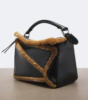 Loewe Puzzle Aviator Small Leather Top-handle Bag