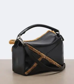 Loewe Puzzle Aviator Small Leather Top-handle Bag