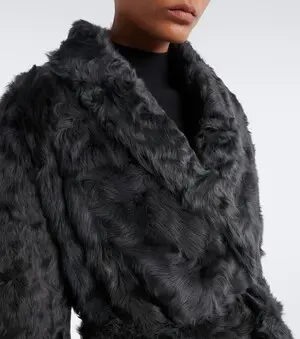 YVES SALOMON Shearling Wrap Coat
