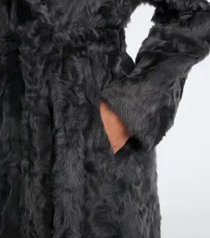 YVES SALOMON Shearling Wrap Coat