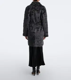 YVES SALOMON Shearling Wrap Coat