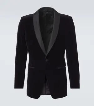 TOM FORD Velvet Suit Jacket - Black