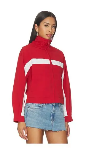 Lioness Essential Windbreaker In Red