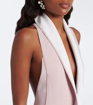 Maticevski Allude Asymmetric Draped Jersey Gown