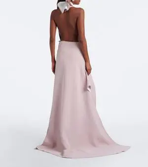 Maticevski Allude Asymmetric Draped Jersey Gown