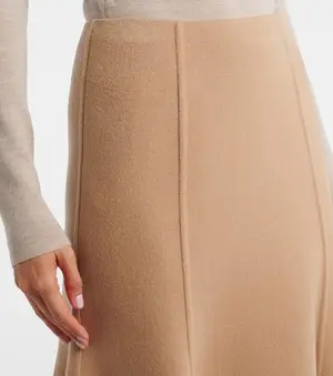 Gabriela Hearst Patterson Cashmere Midi Skirt