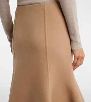 Gabriela Hearst Patterson Cashmere Midi Skirt