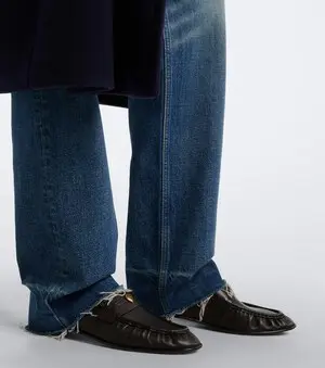 Chloé Letti Leather Penny Loafers
