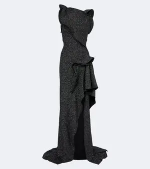 Maticevski Flashpoint Ruffled Asymmetric Gown - Black
