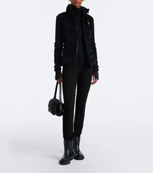 Moncler Down-paneled Teddy Cardigan
