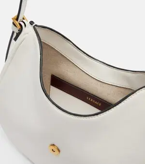 Versace Embleme Small Leather Shoulder Bag
