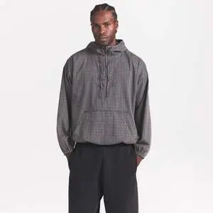 SKIMS Anorak Jacket | Grey | | Woven - Ash Check