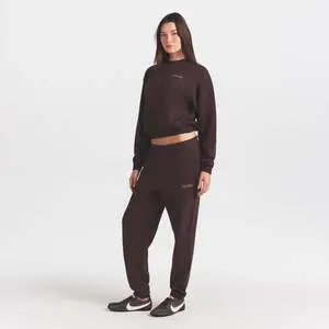 SKIMS Jogger Pants With Embossed Logo | Deep Neutral | | Cotton Fleece
