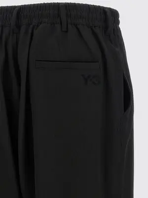 Y3 Wool-blend Jogging Trousers With Drawstring And Belt Loops