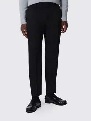 PT TORINO Straight-leg Tailored Trousers In Pure Virgin Wool - Black
