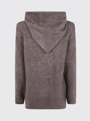 PAROSH Scarf-neck Jumper P.a.r.o.s.h. In Yak And Wool Blend With Long Sleeves