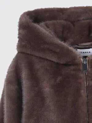 PAROSH Short Faux-fur Jacket P.a.r.o.s.h. With Classic Collar And Zip Closure