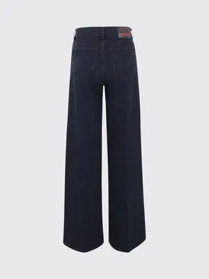 DIESEL® D-akemi High-waisted Wide-leg Jeans In Stretch Denim