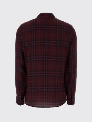 Burberry Tartan Print Silk Shirt With Pussy-bow Collar