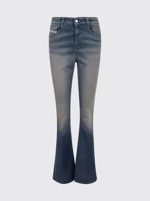 DIESEL® 1973 D-partt Mid-rise Flared Jeans In Cotton Denim - Blue