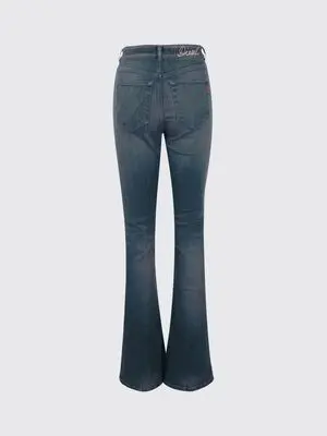 DIESEL® 1973 D-partt Mid-rise Flared Jeans In Cotton Denim - Blue
