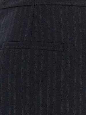 JIL SANDER Pinstriped Wide-leg Wool Tailored Trousers