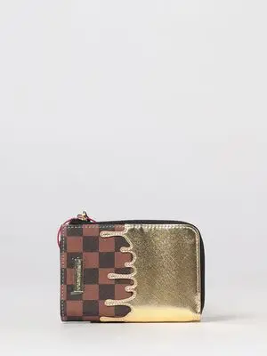 SPRAYGROUND Zip Wallet In Coated Cotton With Two-tone Check Pattern