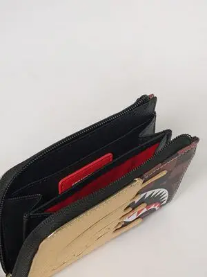 SPRAYGROUND Zip Wallet In Coated Cotton With Two-tone Check Pattern